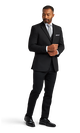 Black Stretch Suit | Friar Tux