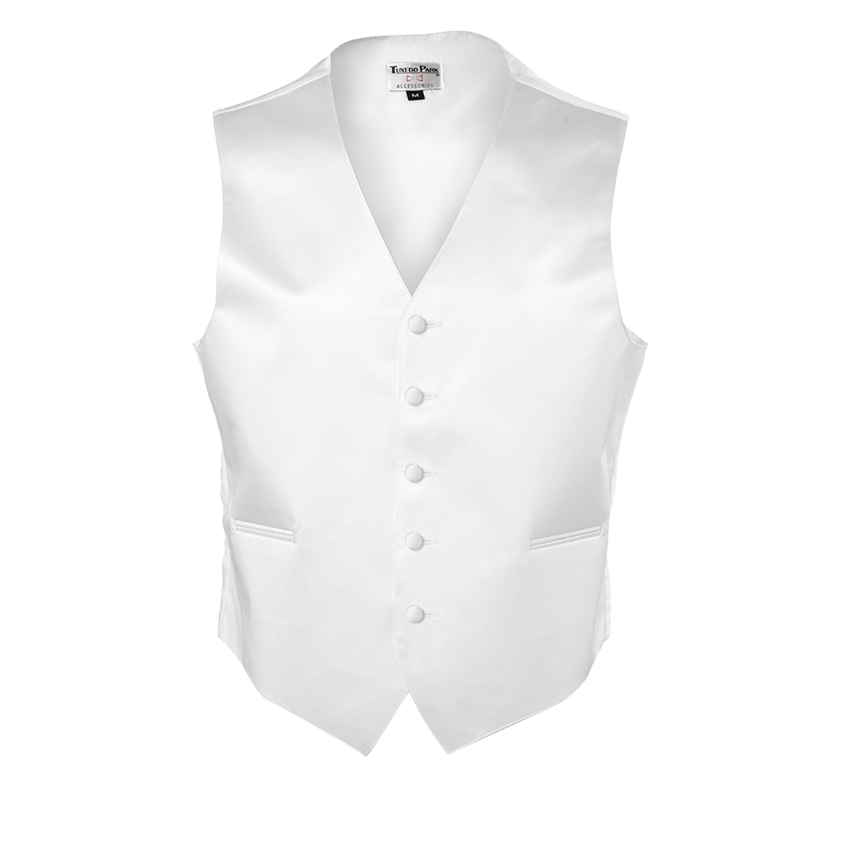 White Satin Vest