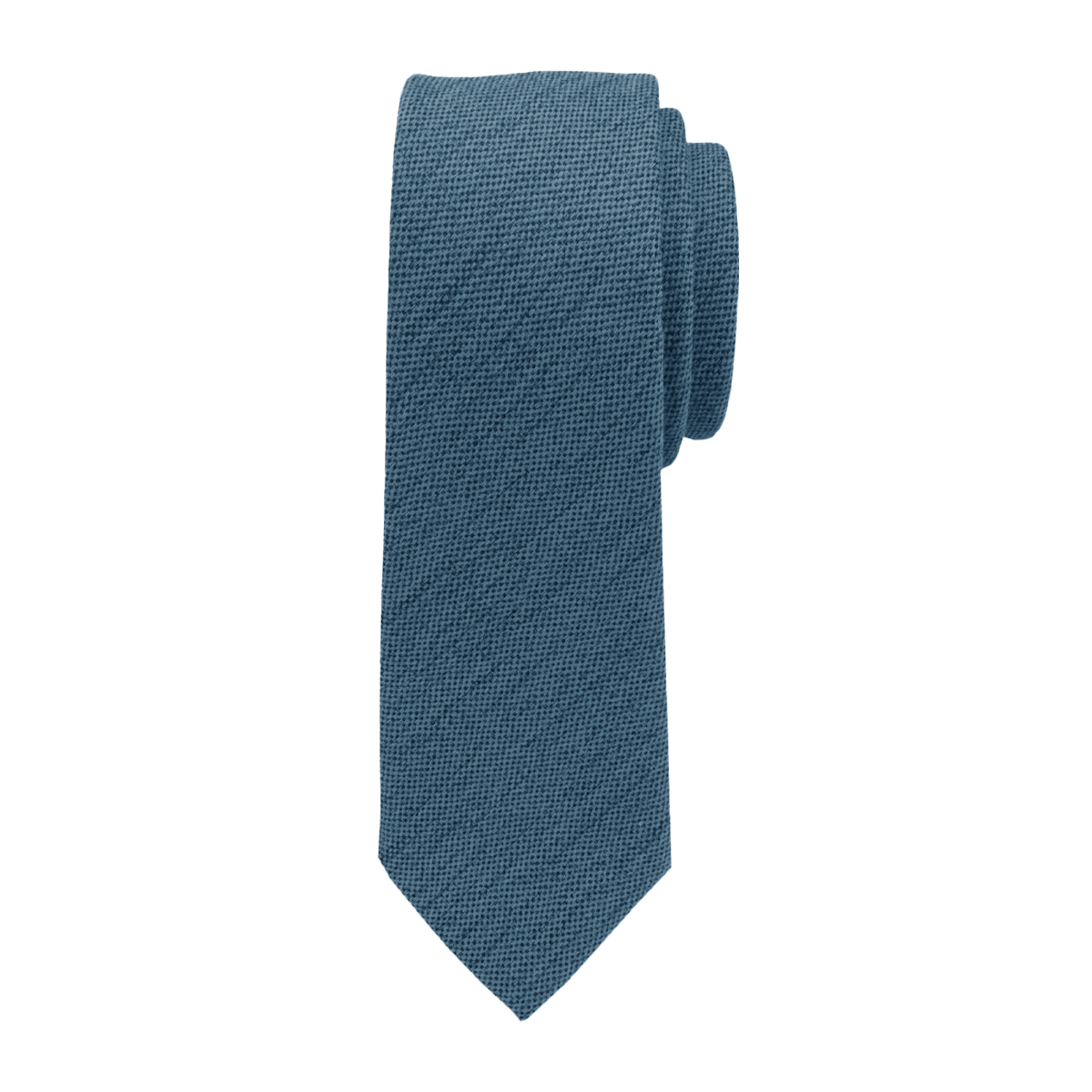 Dusty Teal Slim Self Tie