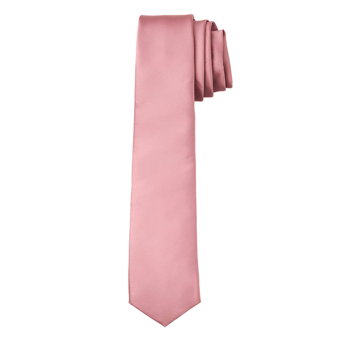 Dusty Rose Quartz Satin Long Tie